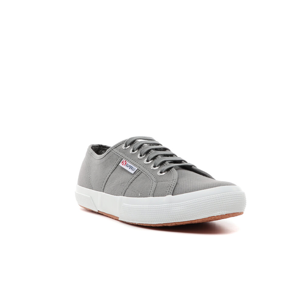 Superga – Classic Canvas Sneaker Grey White - Mr. Tekkie